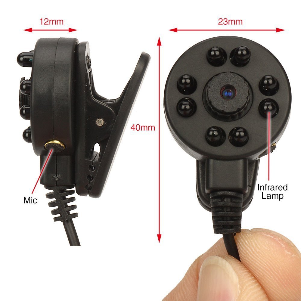 Vanxse® CCTV Mini Security Camera Hd 3.6mm 90degree 1000tvl 8PCS Infrared IR LEDs Night Vision Indoor/Outdoor Mini CCTV Surveillance Camera