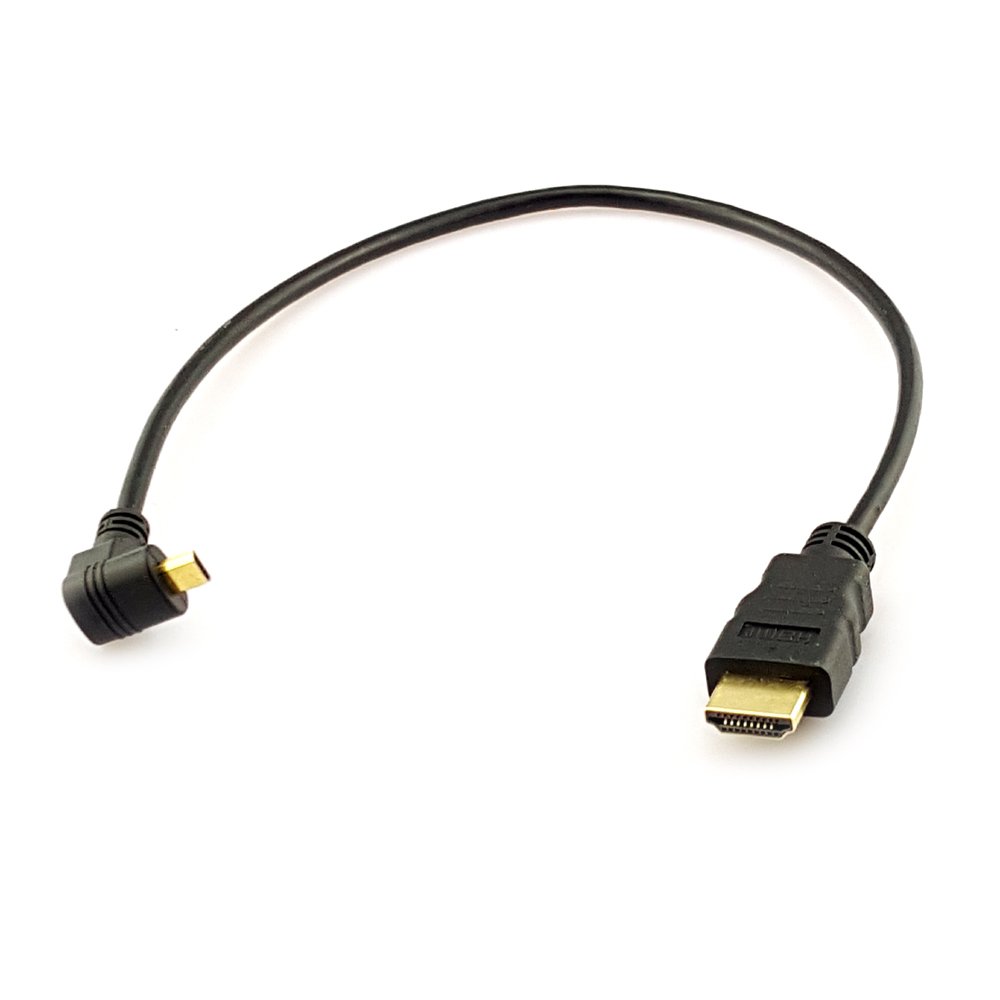 Seadream 1Foot 90 Degree Down Angle Micro HDMI Male to HDMI Male Cable Connector (1Pack Down Angle)