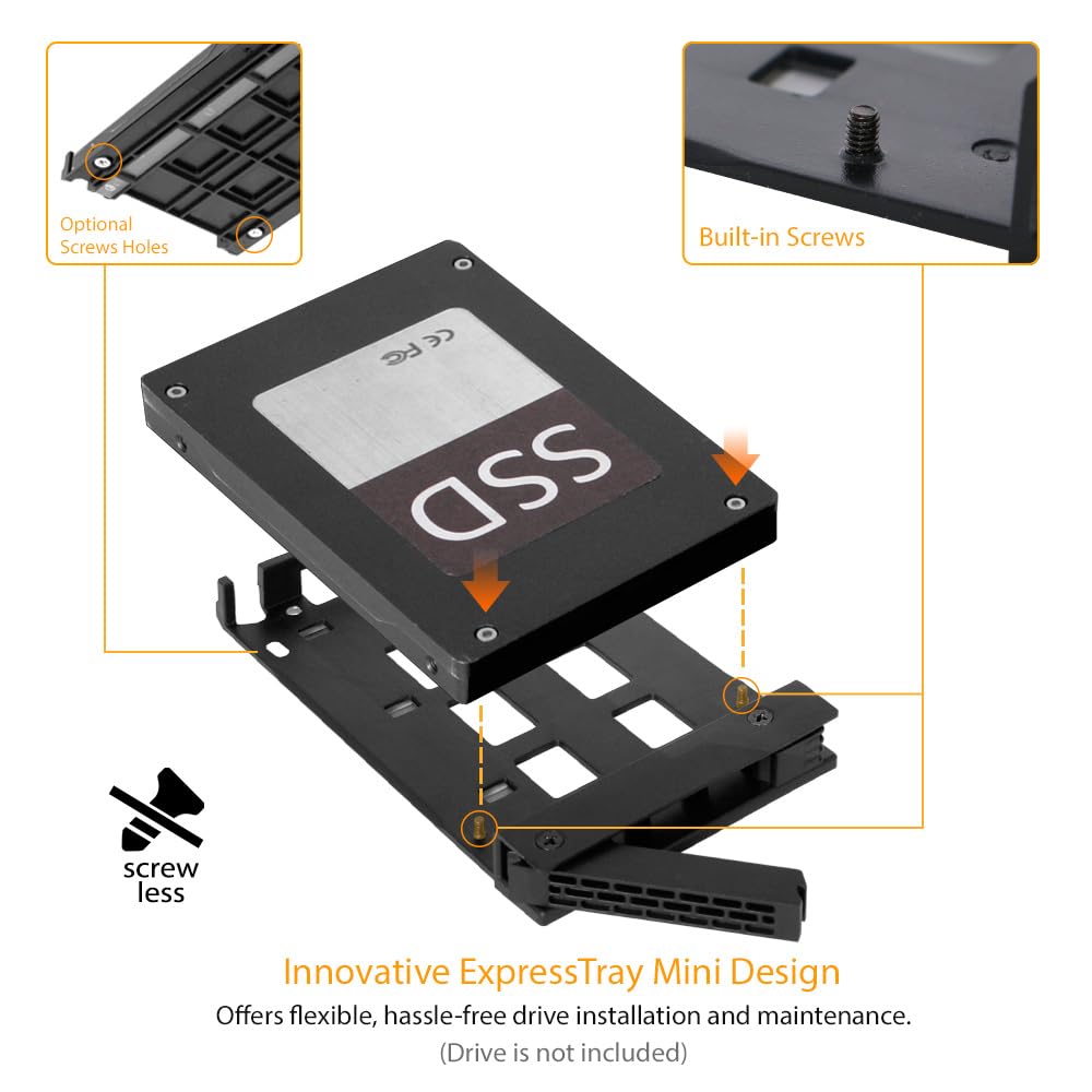 ICY DOCK 6 Bay 2.5β SATA HDD / SSD Hot Swap Tool-Less Backplane Enclosure with Dual Cooling Fan for 5.25β Bay | ExpressCage MB326SP-B