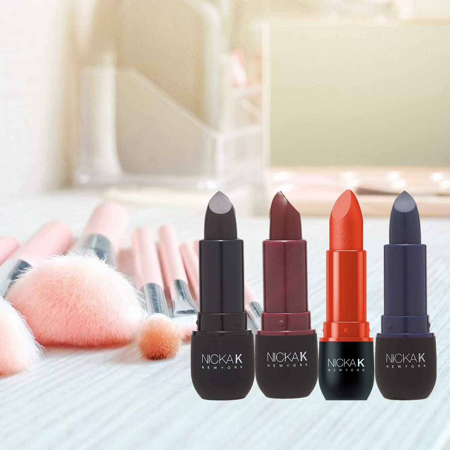 NICKA K Vivid Matte Lipstick NMS07 Black