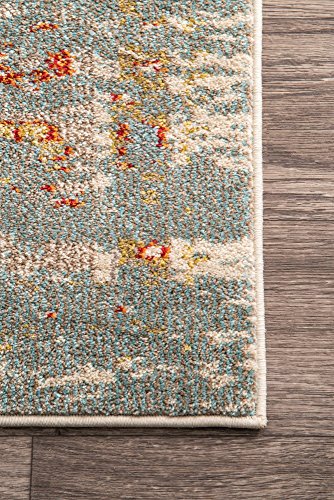 nuLOOM Sarita Distressed Persian Area Rug, 7' 10" x 11', Grey