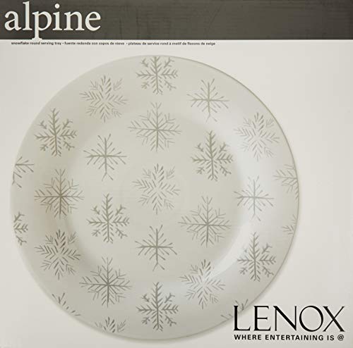 Lenox Alpine Snowflake Round Serving Tray