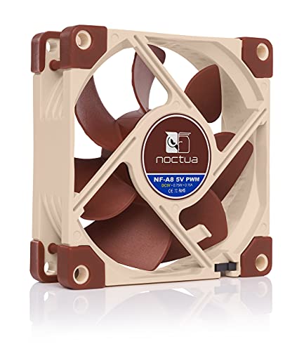 Noctua NF-A8 5V PWM, Premium Quiet Fan with USB Power Adaptor Cable, 4-Pin, 5V Version (80mm, Brown)