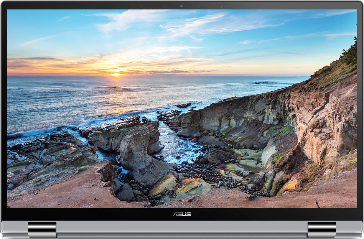 ASUS Touchscreen 15.6'' ZenBook Laptop with Windows 11 Pro, Full HD IPS Display, AMD Ryzen 7 5700U Processor, NVIDIA GeForce MX450, Backlit Keyboard, Gray (8GB RAM | 512GB PCIe SSD)