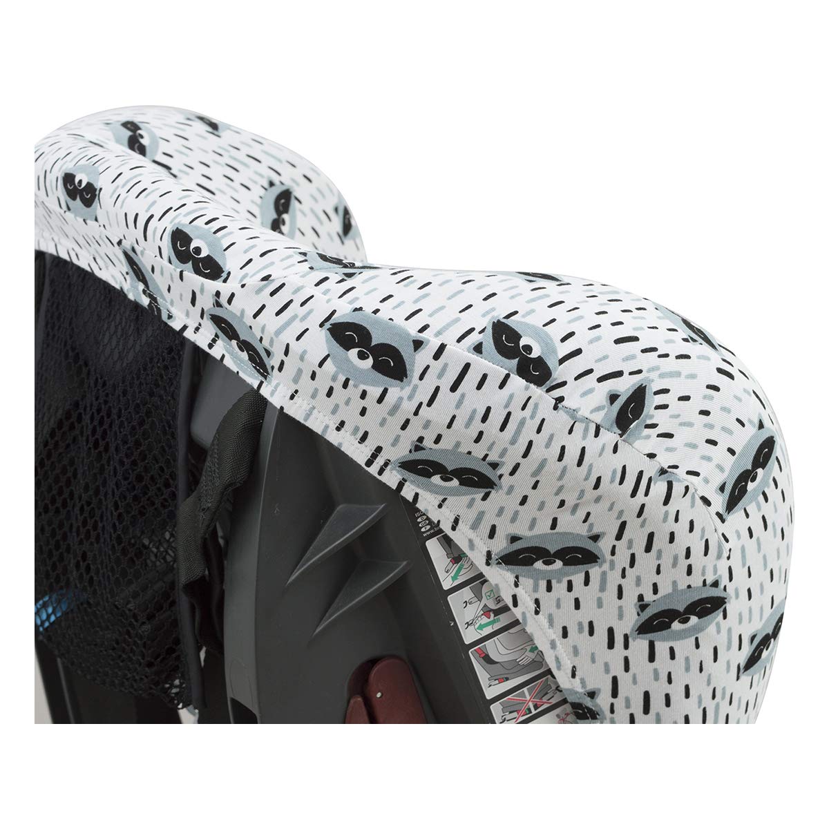 JYOKO Kids Cover Liner Universal for Car seat Compatible with Britax, Chicco, Mico (Without Head Support) (Raccoon)
