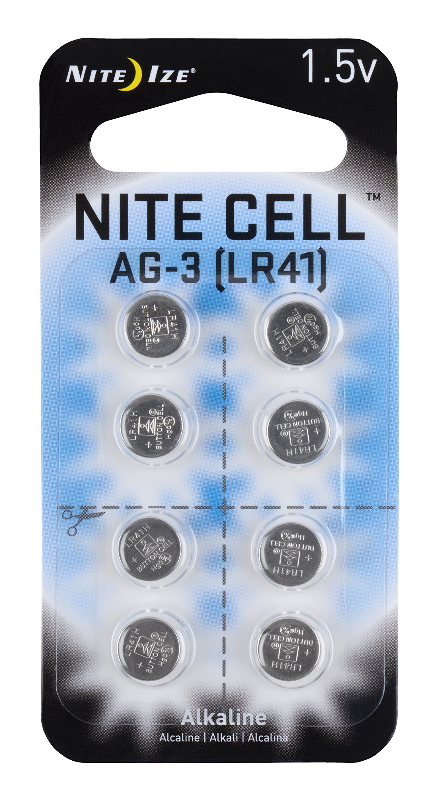 Nite Ize Nite Cell AG-3 LR41 Replacement Batteries (8-Pack)