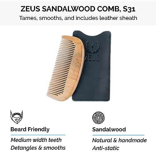 ZEUS Premium Beard Care Kit β Complete Grooming Set, Beard Wash Combo, Beard Oil & Balm, Beard Brush & Comb (Verbena Lime)