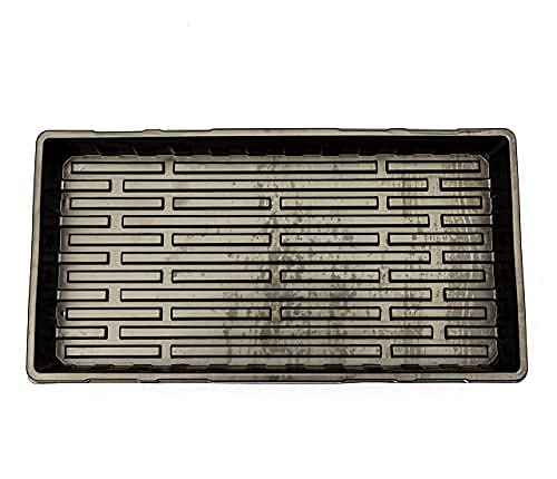 Seed Starter Trays and Humidity Domes - 3 Pack 1020 Trays Cloning Germination and Propagation - Plastic Plant Trays Propagation Domes - Microgreens Growing Trays Seedling Starter Trays No Holes