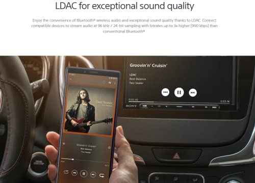 Sony XAV-AX4000 7" 2-DIN Car Stereo w/Backup Camera & SiriusXM Tuner Bundle. Wired + Wireless Android Auto, Wireless Apple CarPlay, Bluetooth, AM/FM Radio, 5 Preamp Outputs, 14-Band EQ, Maestro Ready