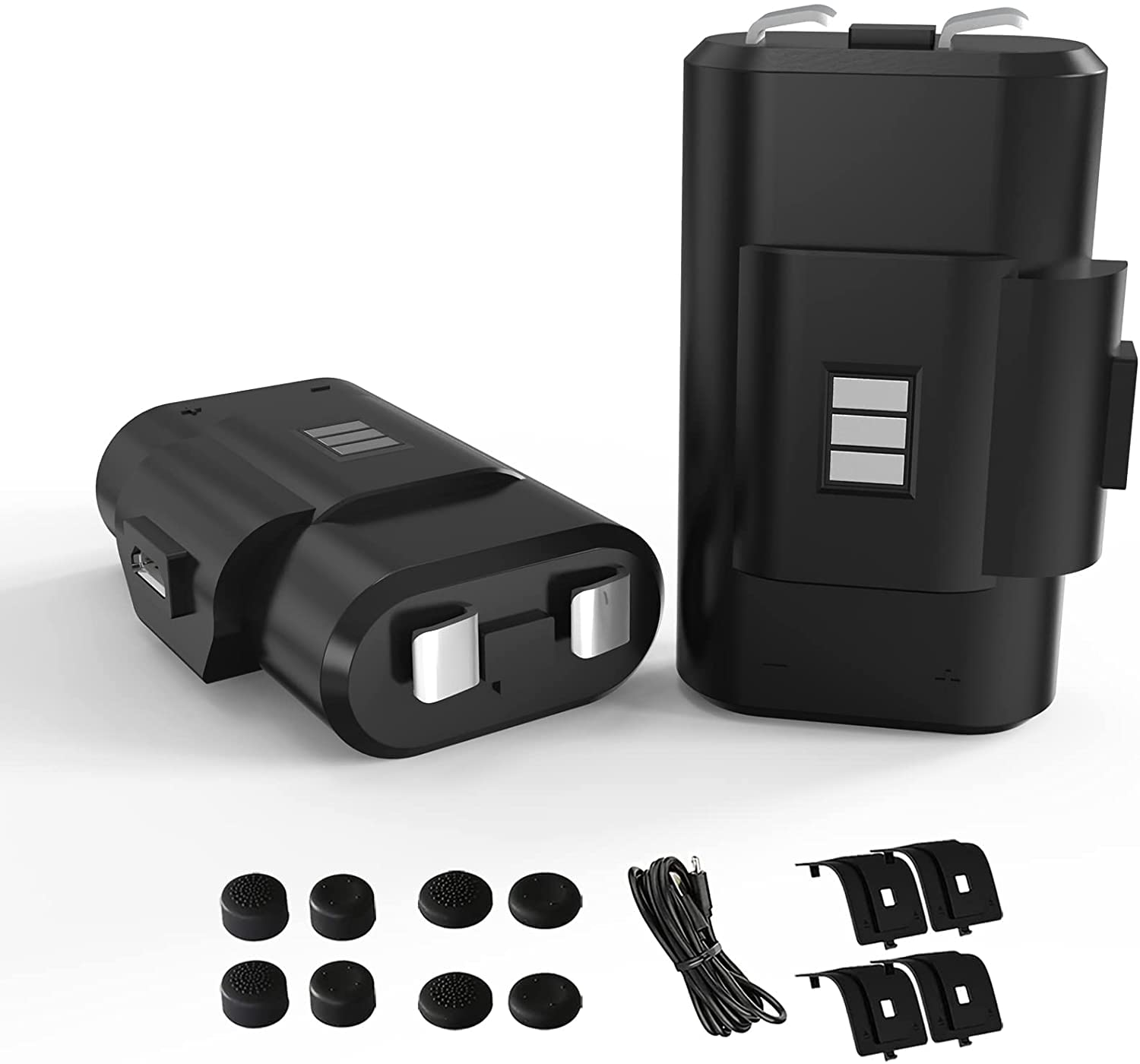 AOJAKI Controller Battery Pack for Xbox One, Rechargeable Battery Pack for Xbox Series X|S/Xbox One/Xbox One S/Xbox One X/Xbox One Elite Controller with 2x1100mAh Rechargeable Battery