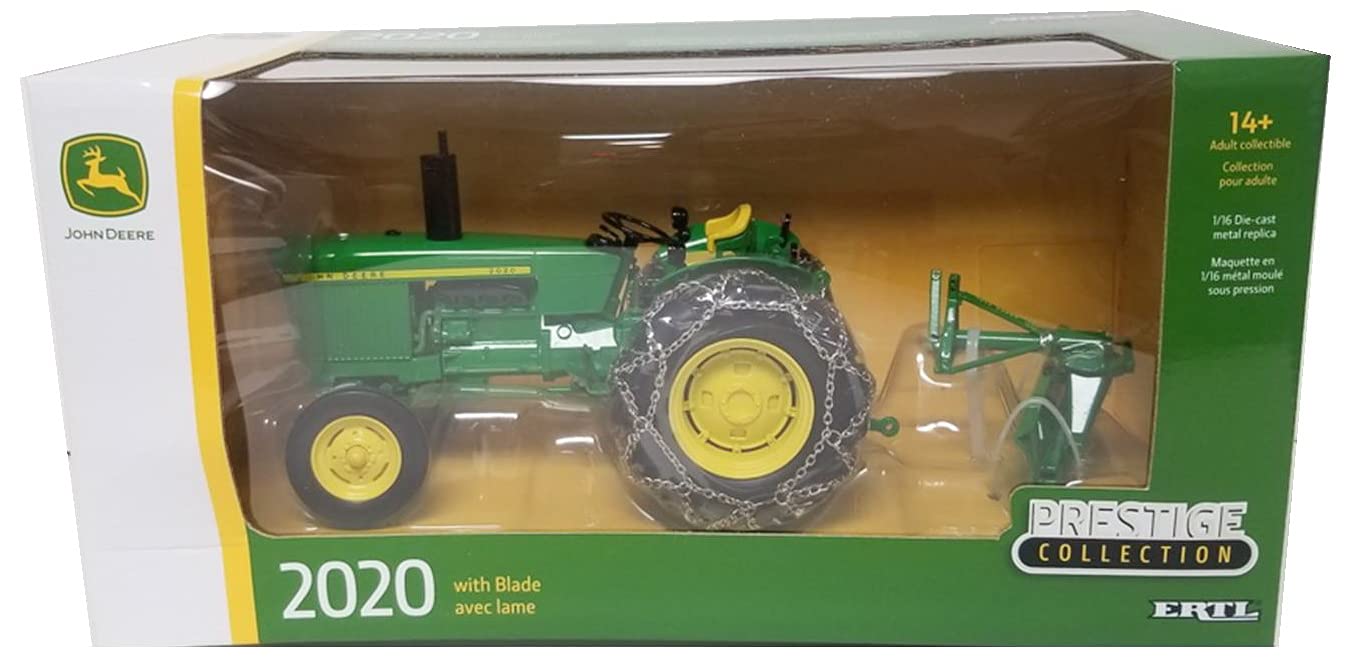 John Deere 1/16 Scale 2020 Tractor with Blade Prestige Collection 14+