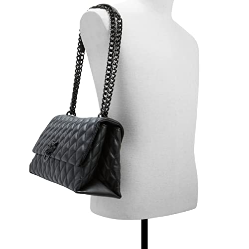 ALDO Women's Quilted Cross Body Bag, Other Black