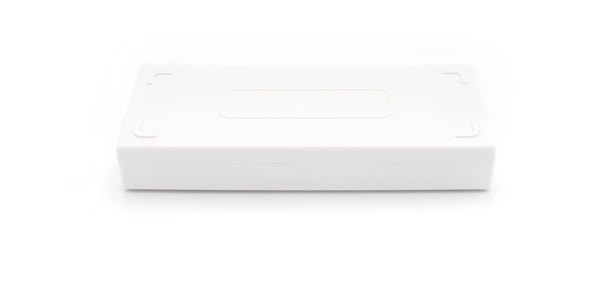 Heathrow Scientific HD15996C White Cork Lined 50 Place Microscope Slide Box, 8.3" Length x 3.38" Width x 1.25" Height
