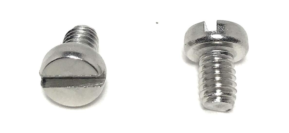 M4-.70 x 6 Stainless Steel Slotted Cheese Head Machine Screw DIN84 A2 M4x6 (50 Pieces)