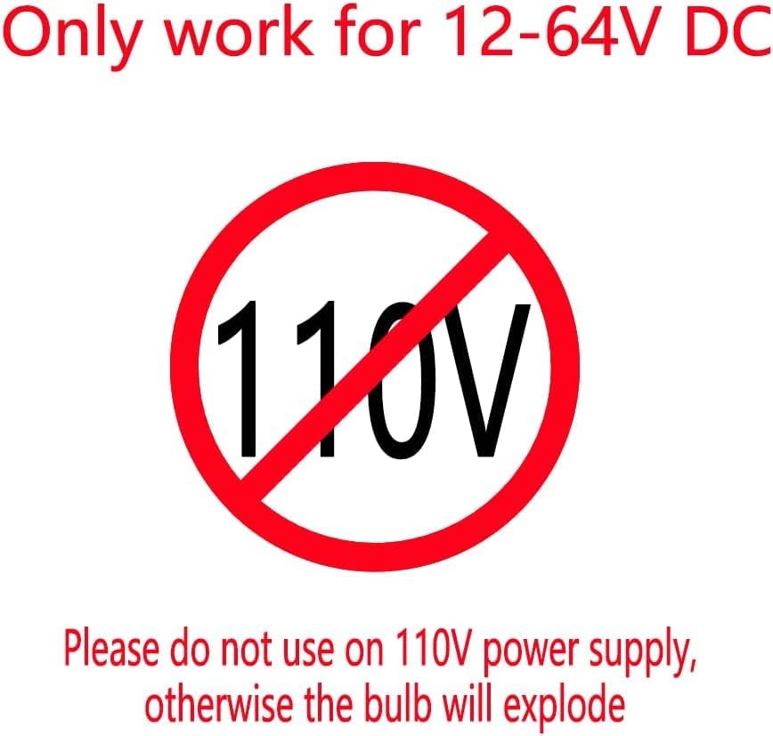 Megrezo 12V Low Voltage LED Light Bulbs - Daylight 3W(Only for 12V), Pack of 6
