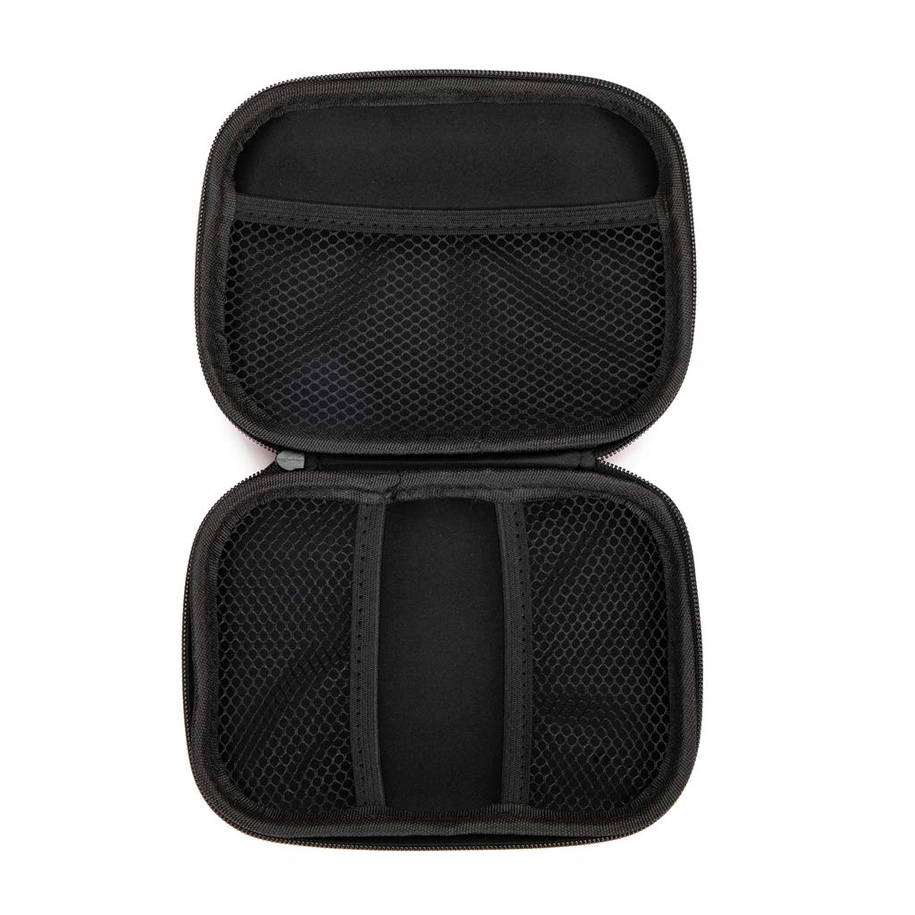 Jipemtra First Aid Hard Case Empty, First Aid Hard Case First Aid EVA Hard Red Medical Bag for Home Health First Emergency Responder Camping Outdoors (6.8x5.3x2.2 Round)