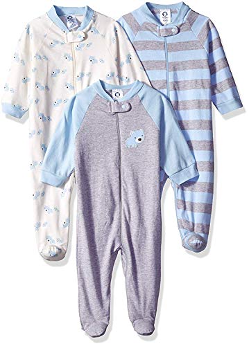 GerberBaby Boys3-Pack Sleep 'N Playstripe bear3-6 Months