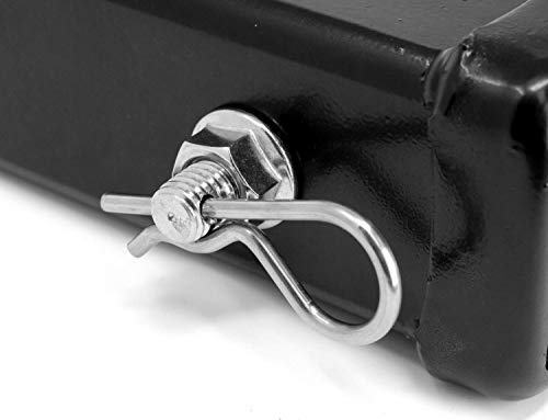 LFPartS 100% Stainless Steel Hitch Anti-Rattle No Wobble Pin Bolt Keeper Grip Clip Kit Fits 2" Receiver