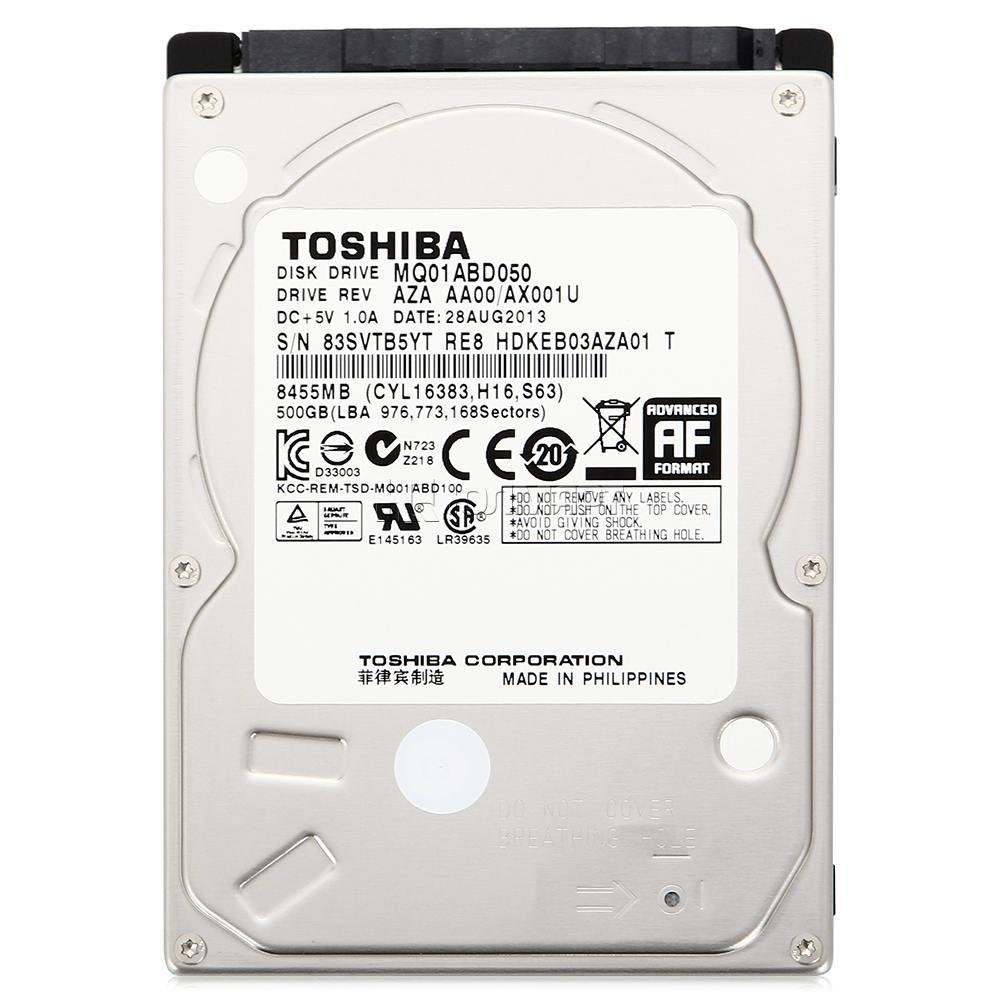 Toshiba MQ01ABF050 500 GB 2.5in Internal Bare/OEM Hard Drive (Renewed)