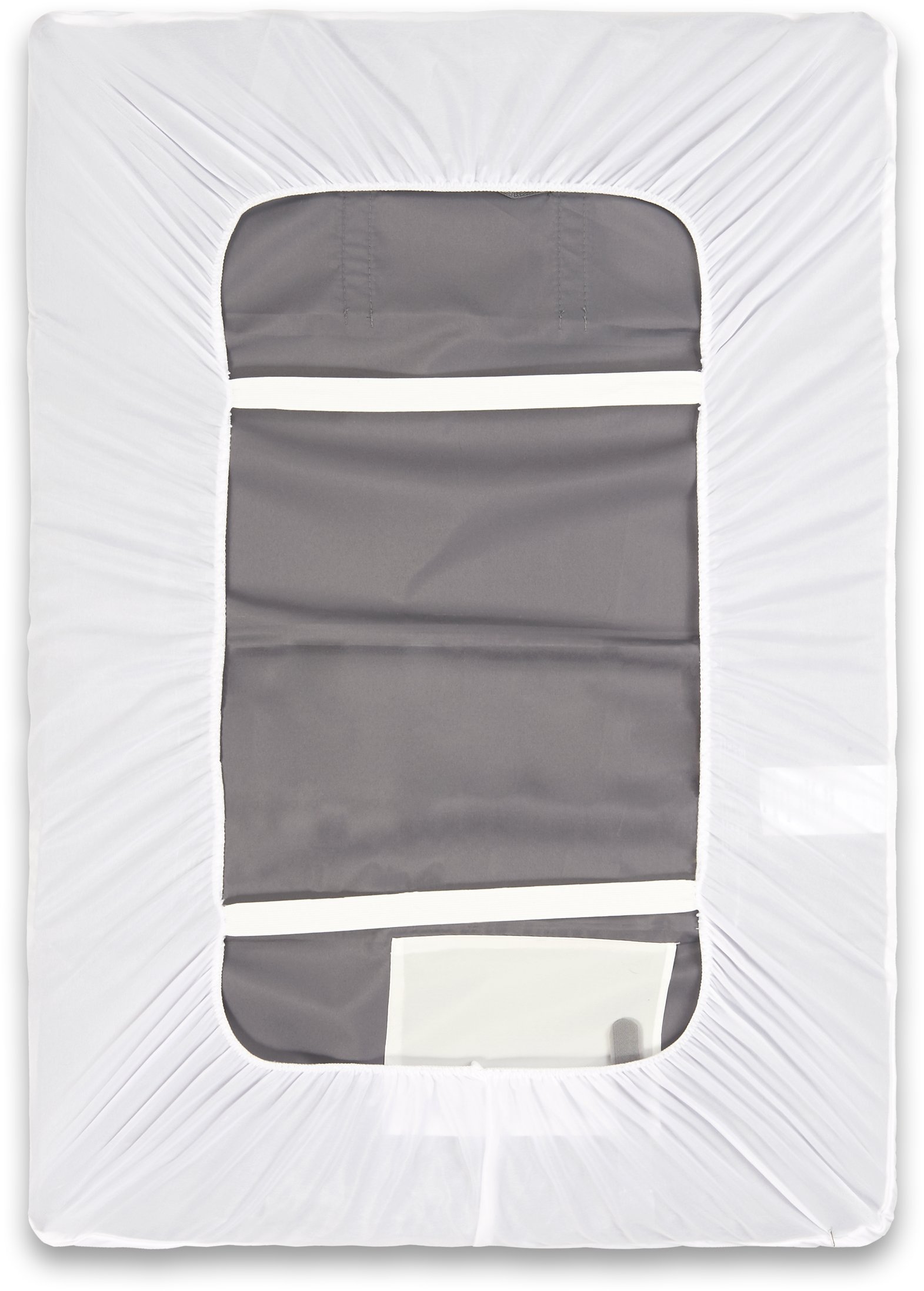 PUREgrace Playard Mattress Sheet and Protector in one -Made with Skin Friendly Tencel, Waterproof Cover Protects and Fits Pack N Play, Mini Portable Crib Mattresses, or Co-Sleepers