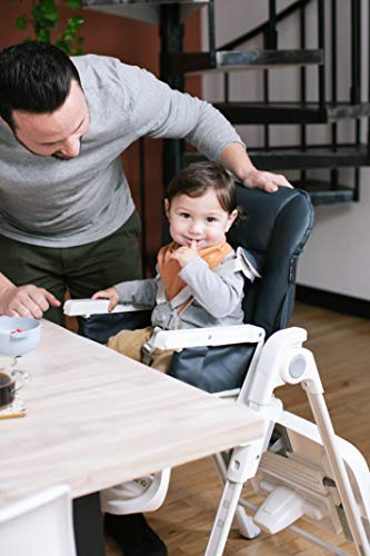 Inglesina Gusto Folding Convertible High Chair For Baby & Toddler Chair With Removable Tray, Cream
