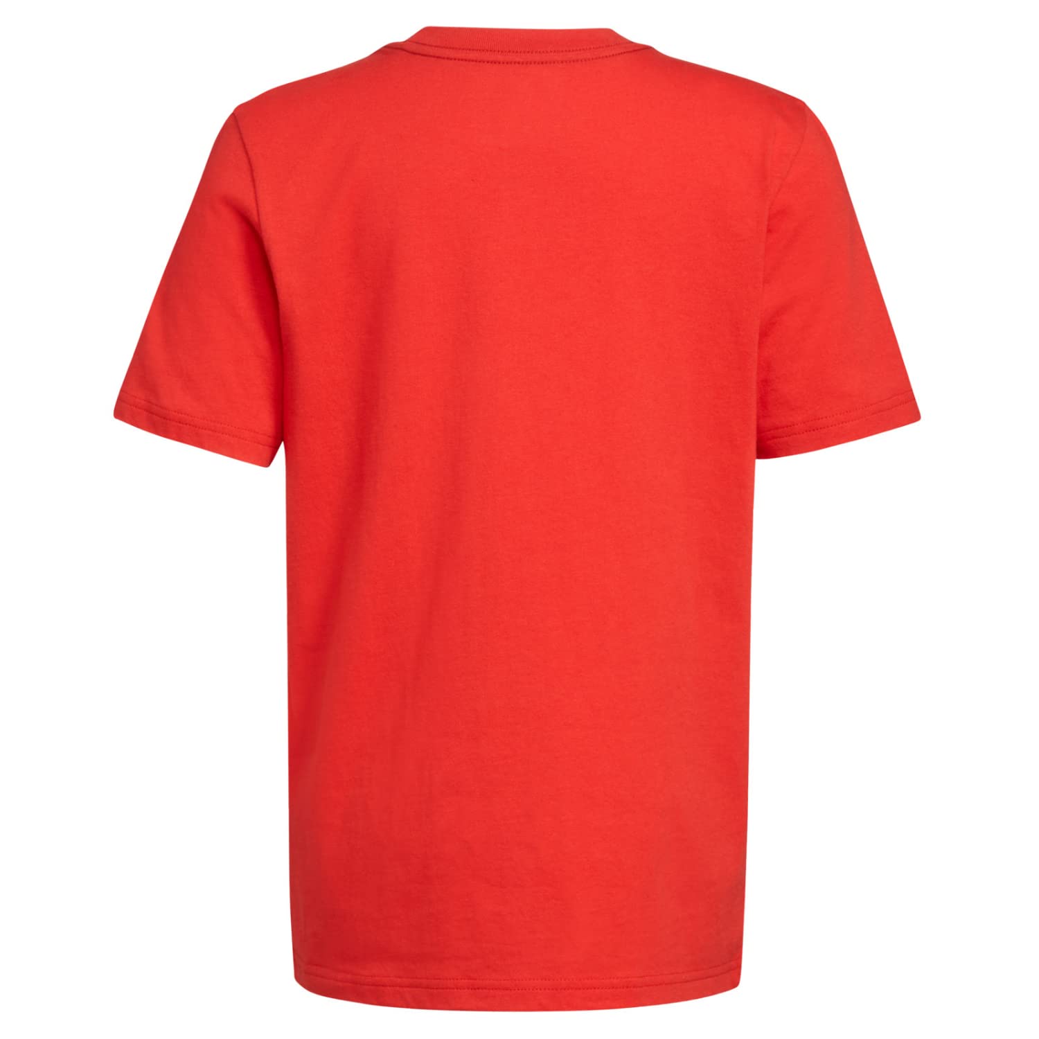 adidas Boy's Short Sleeve Tee Two-Tone Logo (Toddler/Little Kids) Bright Red 7 Little Kids