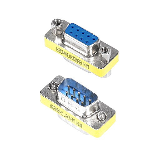 Top-Longer Rs232 Serial Cable 9 Pin DB9 Female to Female/Male to Male Gender Changer Coupler Adapter Connector Pack of 4