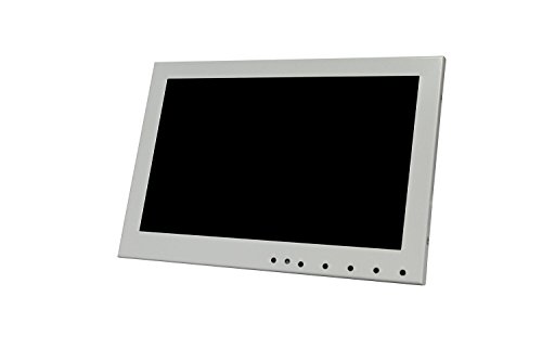 Kenuco White 10.1" LED Monitor with HDMI/VGA/Composite/RCA Input