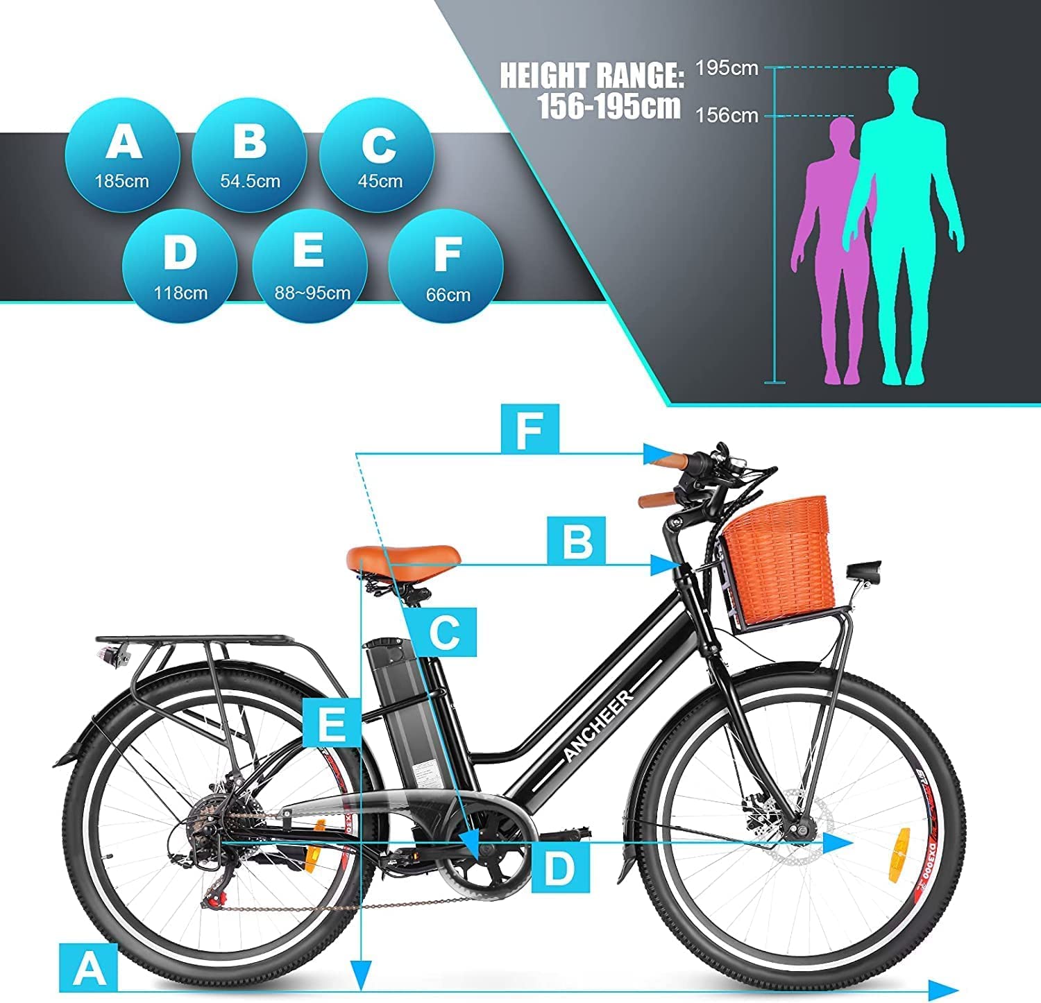ANCHEER 26 inch City Bike