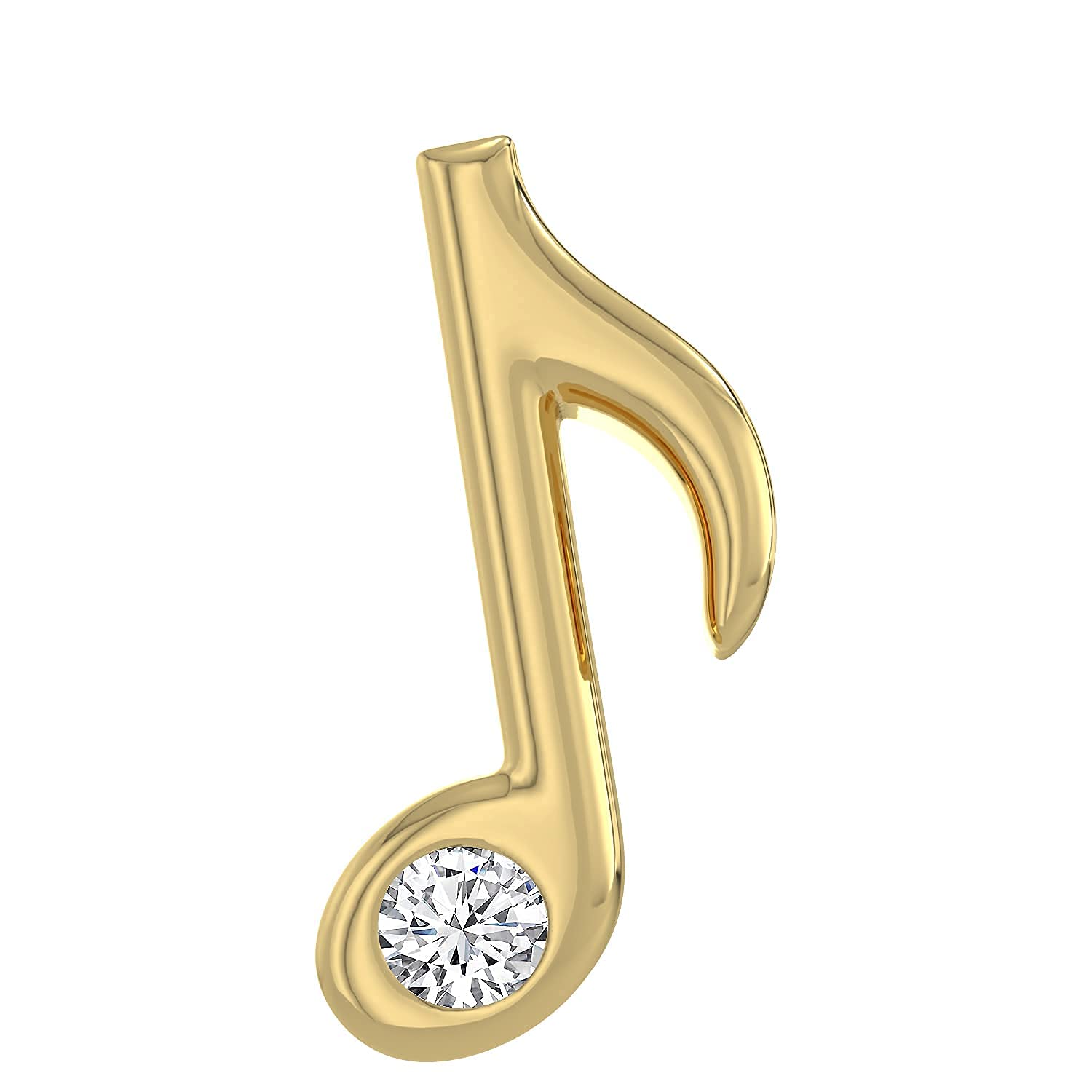 Adastra Blings Music Note Tooth Gems Teeth Charm Sticker Band Beat 925 Sterling Silver