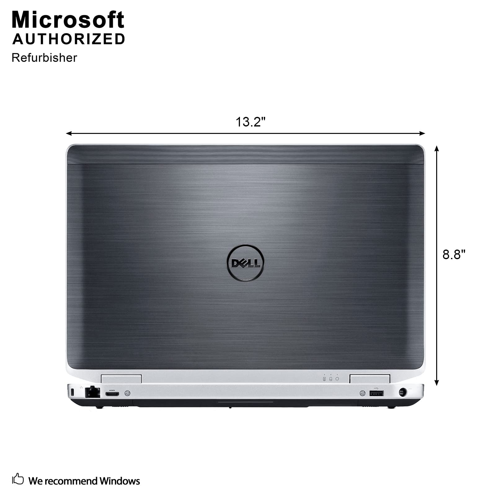 Dell Latitude E6330 13' Notebook PC - Intel Core i5-3320M 2.6GHz 8GB 320GB DVDRW Windows 10 Professional (Renewed)