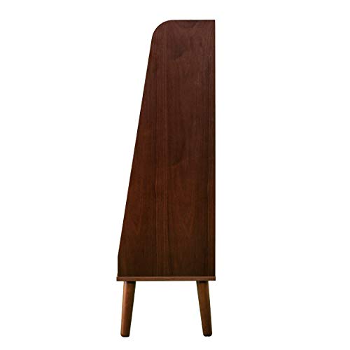 Southern Enterprises Berritza Bookcase, Walnut