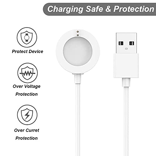 Charger for Fossil Gen 6 / Gen 5 / Gen 4 / Sport, for Michael Kors Gen 6 / Gen 5E / Gen 5 / Gen 4 Smartwatch Magnetic Charging Cable (1, White)