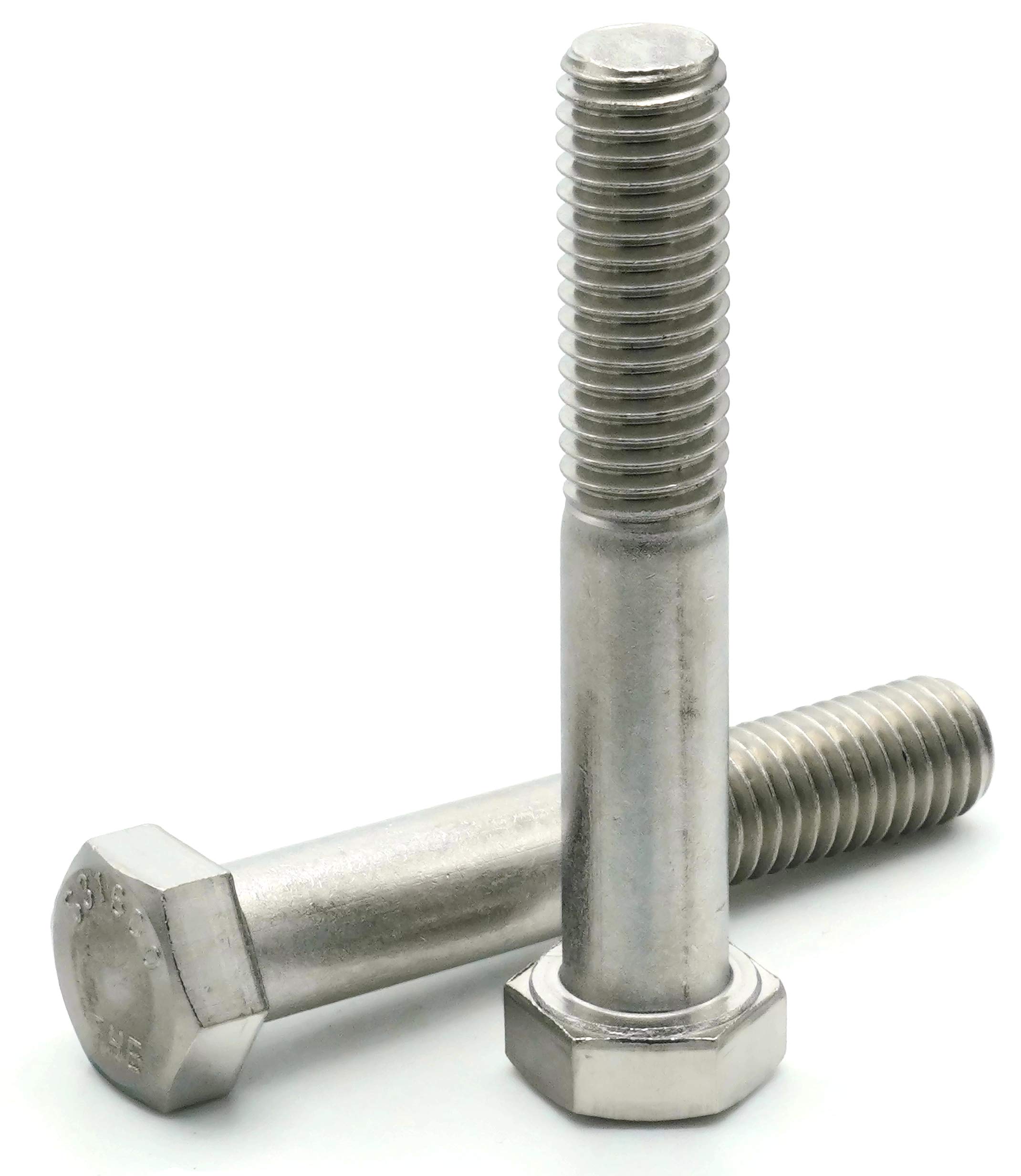 Hex Cap Screws 316 Stainless Steel - 1/2-13 x 4-1/2 Partial Thread Qty-25