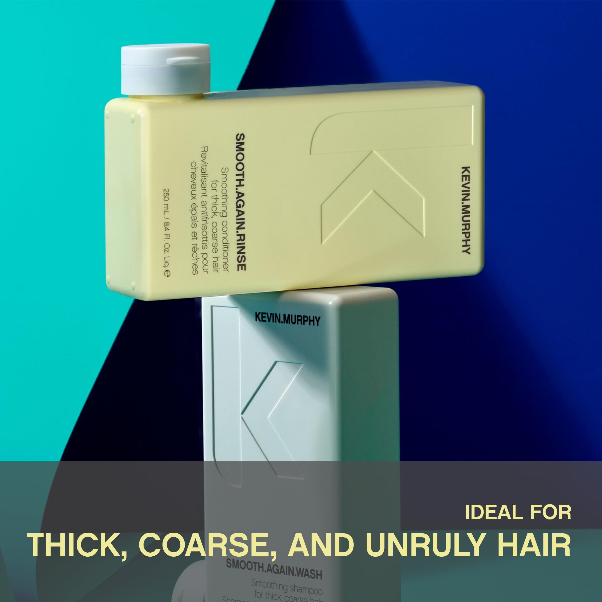 KEVIN.MURPHY SMOOTH.AGAIN RINSE - Smoothing Conditioner - For Thick, Coarse Hair - Hair Repair Conditioner - Sulphate-Free Conditioner - Shine Enhancing Conditioner - 250 mL / 8.4 fl oz
