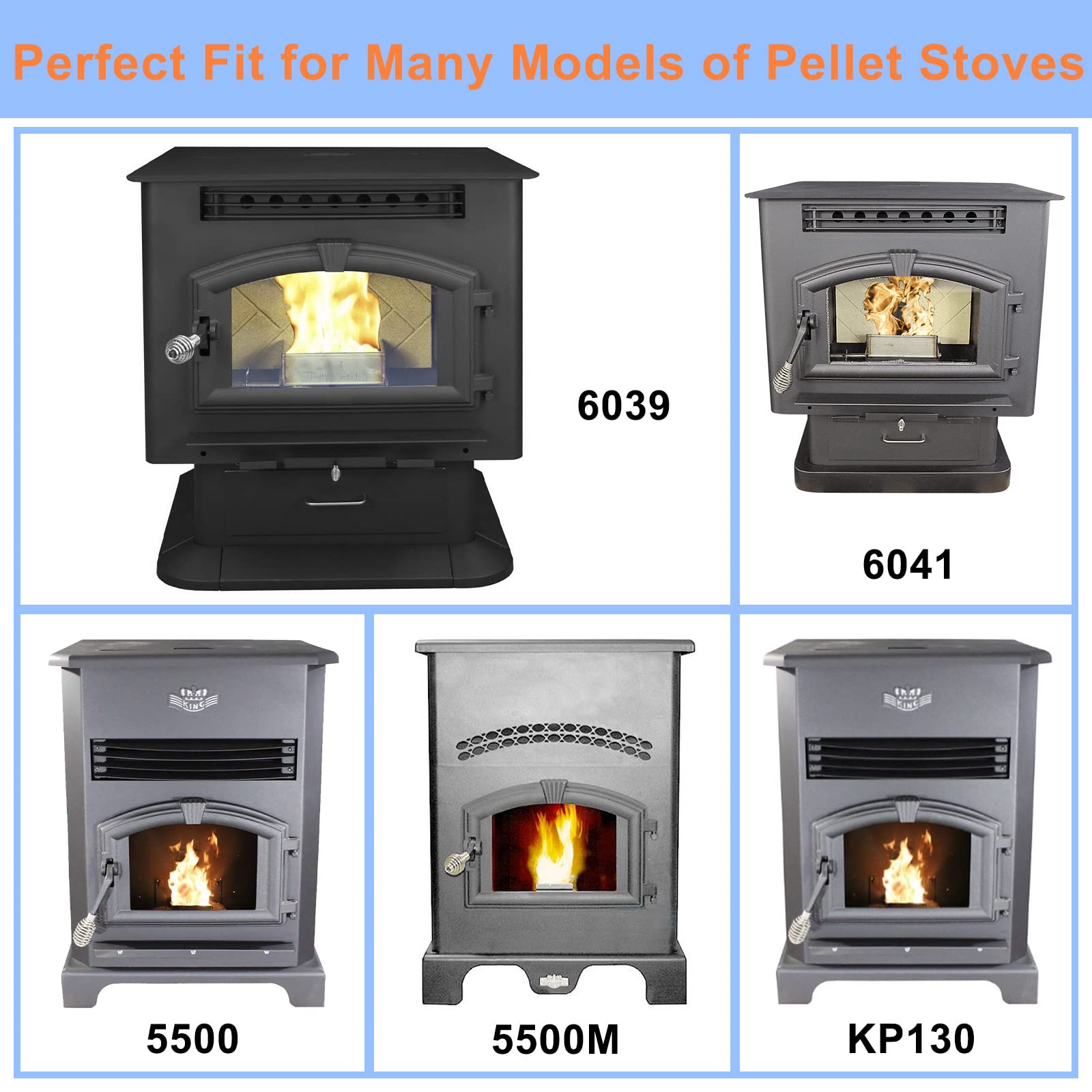 Criditpid Replacement 80472 & 80472A Distribution Blower Fan for US Stove & USSC American Harvest 6039 6041, King KP130, 5502M, Ashley 5500 5500M 5500XL Pellet Stoves.