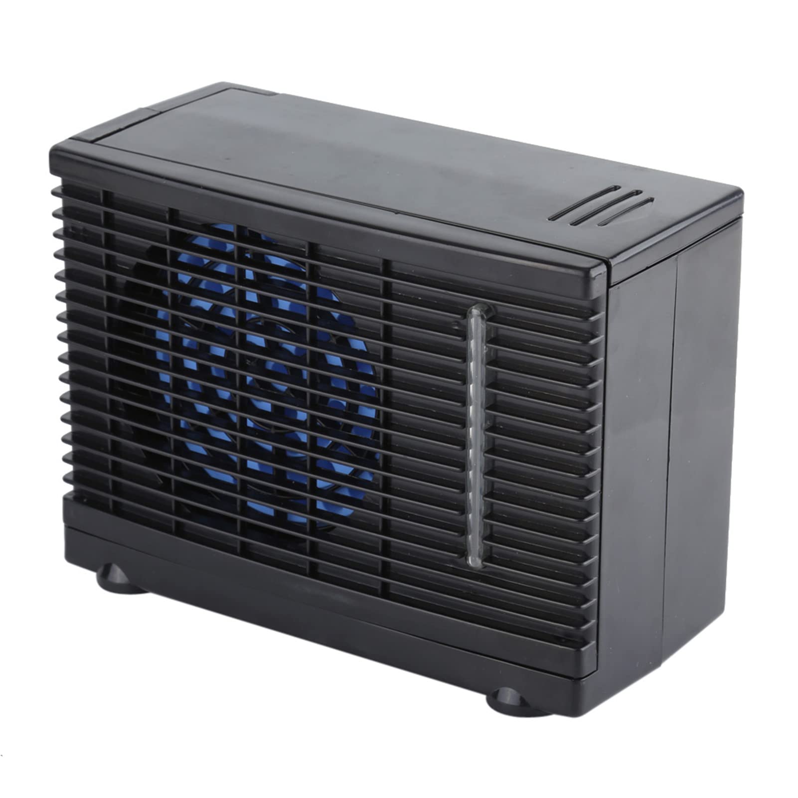Car Mini Air Conditioner Fan, Portable Cooler Universal DC 12V Low Noise Black Evaporative Water Cooler Cooling Fan for Car Truck Home