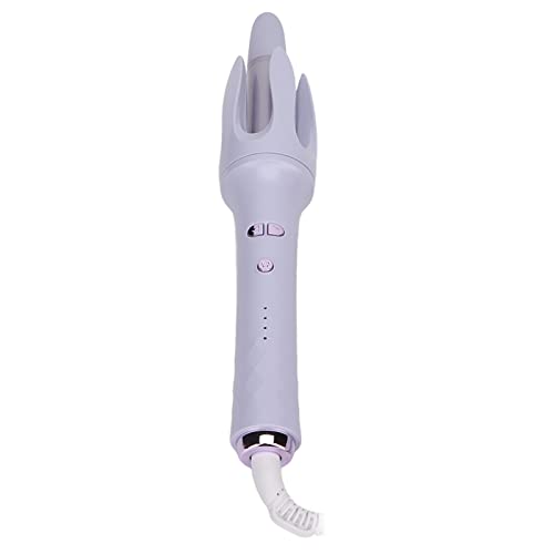 Automatic Ceramic Curling Iron Wand Prevent Scalding Negative Ion Automatic Curling Iron Hair Styling Fast Heating 100-240V for Home for Lady (US Plug)
