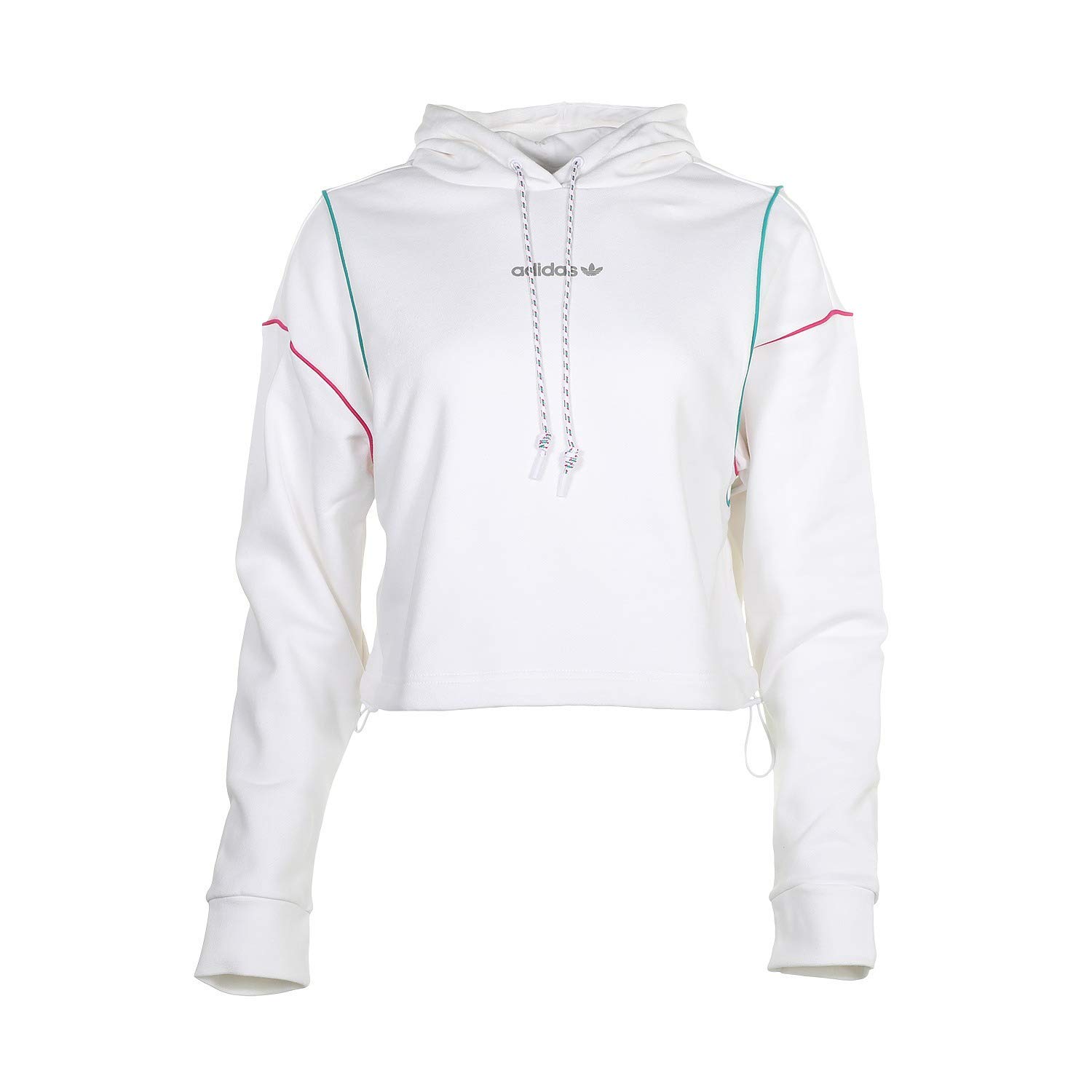 adidas Cropped Hoodie White MD