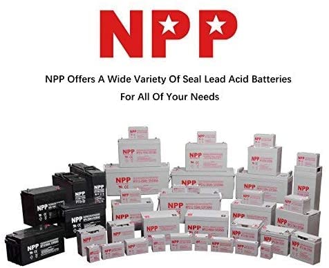 NP12-4.5Ah (F1) 12V 4.5Ah Rechargeable VRLA Battery with F1 Terminal for DSC Security Panel, Power Patrol for SLA1056, Vista 20P ADT, Security Systems