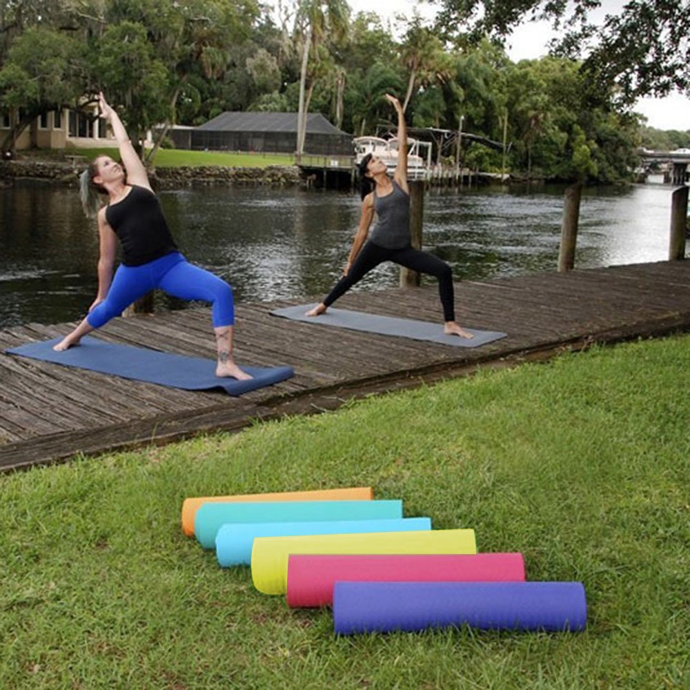 AlexGT Premium 4mm Thick Yoga Exercise Mat - Fitness Aerobic Gym Pilates Camping Mat - Non Slip