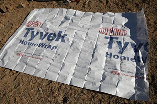 Anchor Tab Products - 9 X 7 ft. Tyvek House wrap Ground Sheet - Tent Footprint - Camp Tarp w/ 8 Anchor Loops