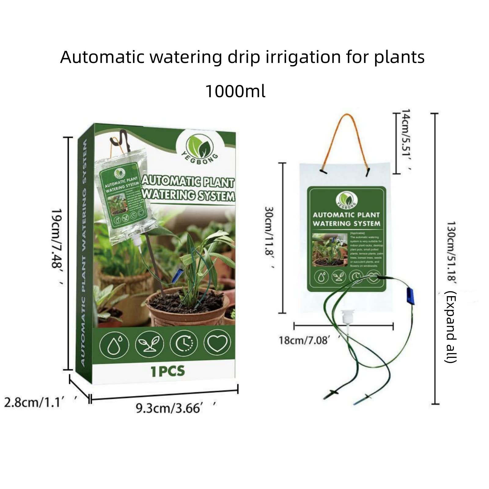 Automatic Plant Waterer for Indoor and Outdoor Plants - Self Watering System with Long Needle Design