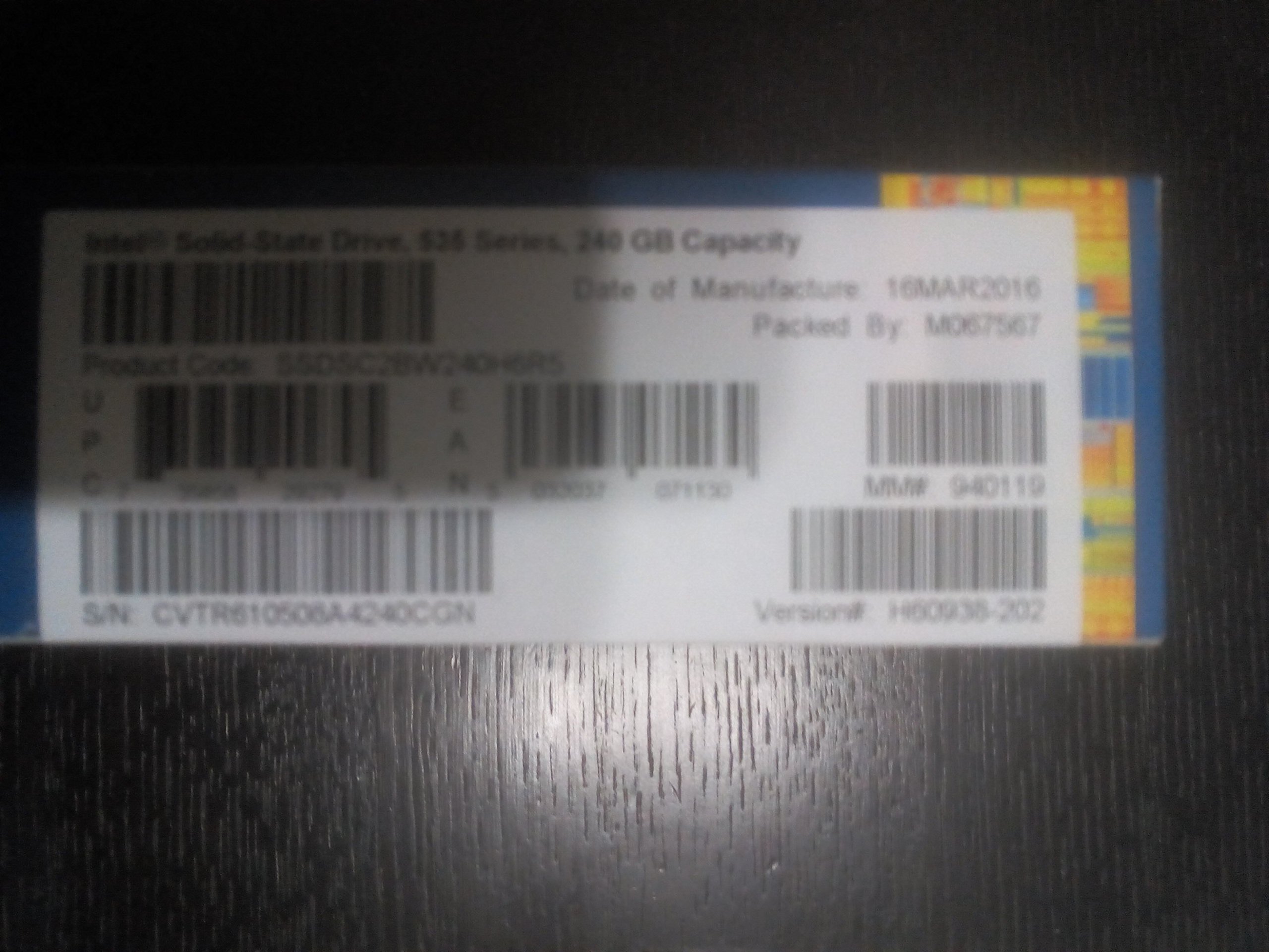 Intel 535 Series 240GB 2.5-Inch Internal Solid State Drive SSDSC2BW240H6R5