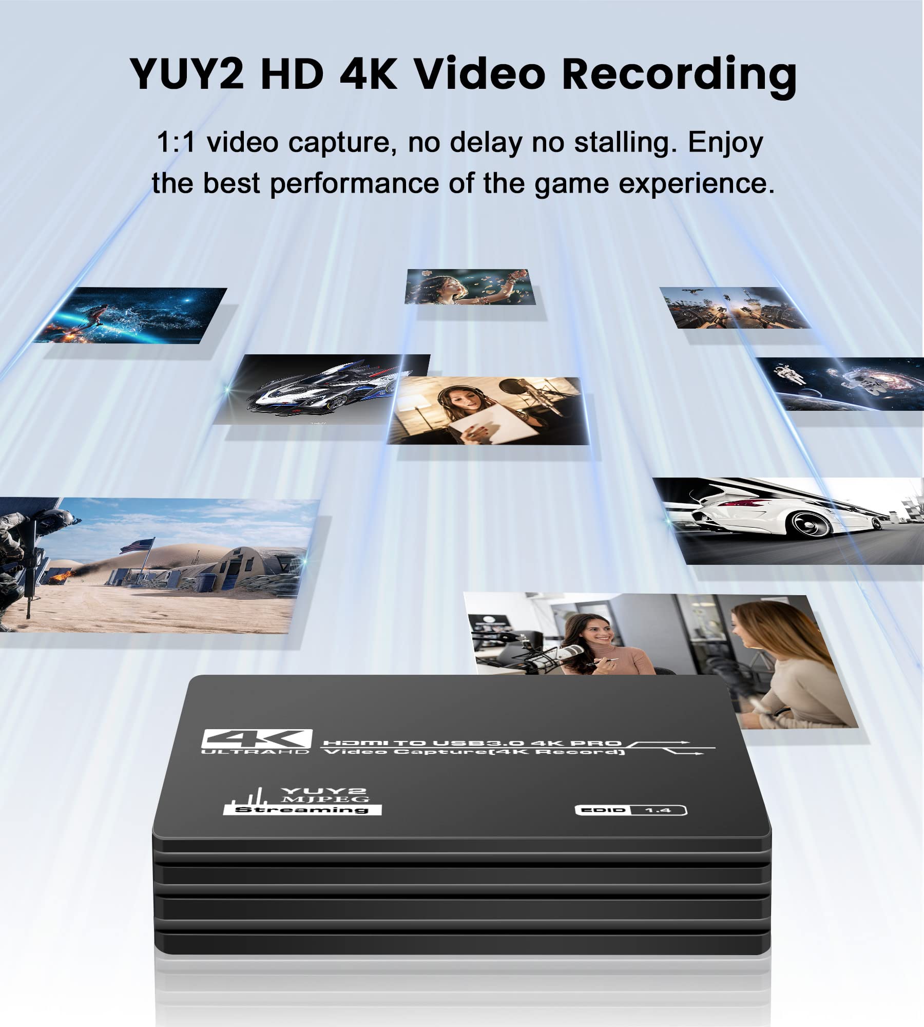 avedio links Upgraded Capture Card for Streaming and Record in 4K, HDMI to USB 3.0 Video Capture Device, Game Capture Card with Microphone 4K HDMI Loop-Out for Nintendo Switch PS4/5/OBS/Camera/PC