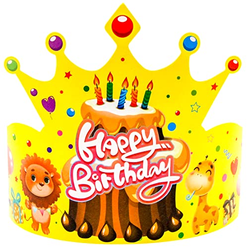 ceiba tree Birthday Crowns for Classroom Kids Bulk 30 Pcs Birthday Hats Students Birthday Party Hats Party Favors Fitted with Clasps