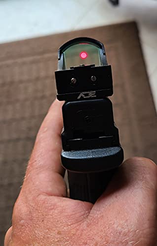 Ade Advanced Optics Crusader RD3-009 Red Dot Reflex Sight + Optic Mounting Plate for Taurus PT111 G2, Millennium G2, G2C, G3 with Original Rear Sight, PT140 G2, PT709, PT740, TX22 + Pictinny Plate