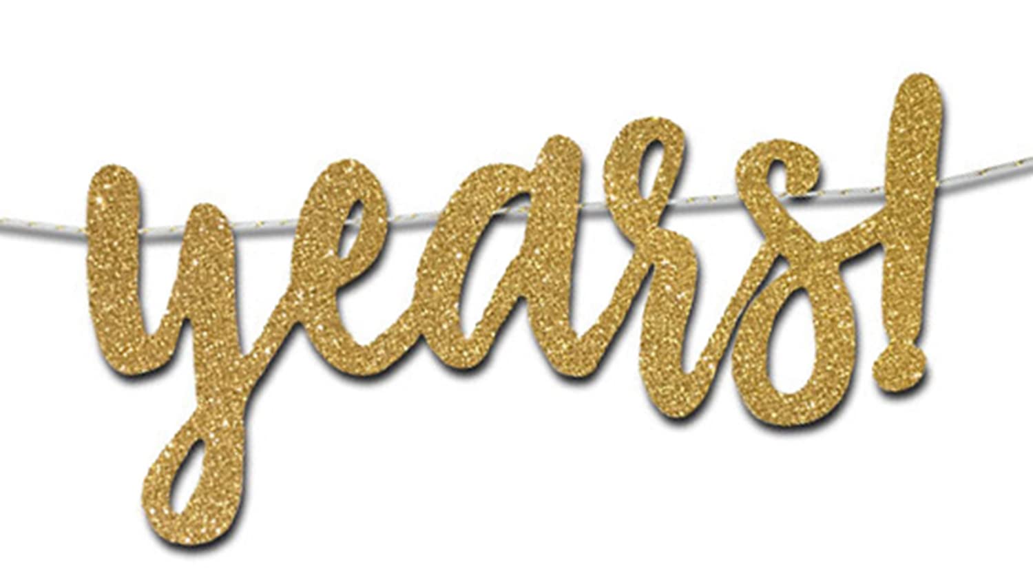 Cheers to 30 Years Banner - Premium Gold Glitter Cardstock Paper - Larger Text for Better Visibility - Perfect Decoration for 30th Birthday Party Celebration