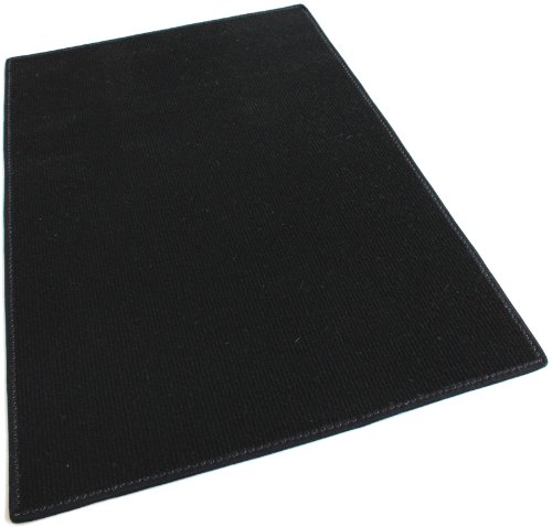 Koeckritz Outdoor Area Rug Carpet, Lightweight for Patios, Gazebos, Sheds, Decks, Garages, Trade Show Booths, Black, 9 x 12
