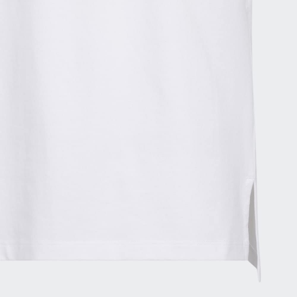 adidas girls Short Sleeve Vent Graphic Tee T Shirt, White With Purple, Large US
